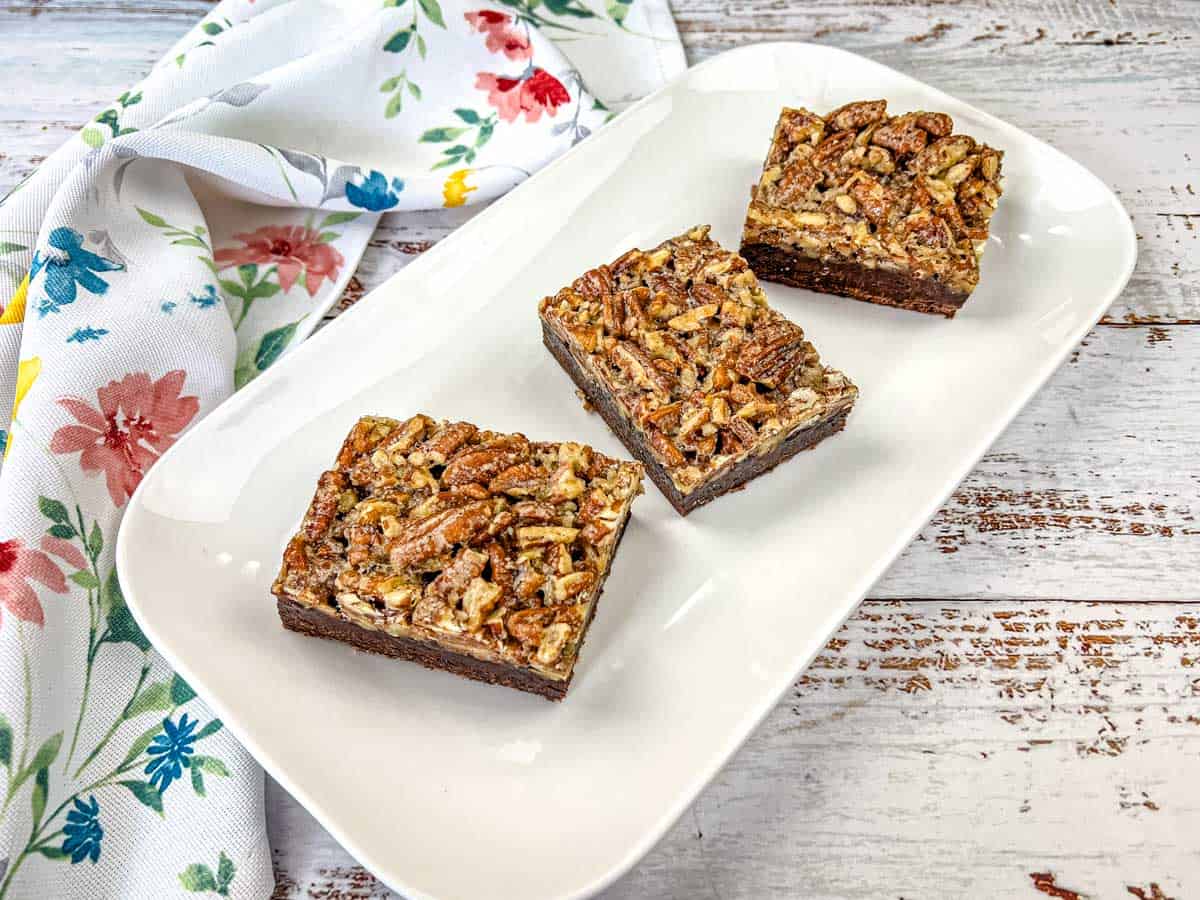 Pecan Pie Brownies - Bake What You Love