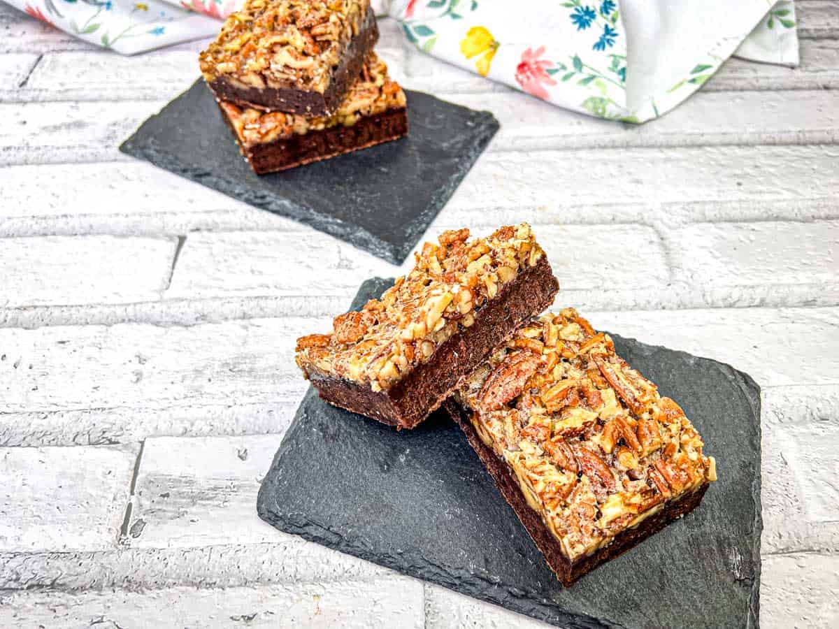 Pecan Pie Brownies - Bake What You Love