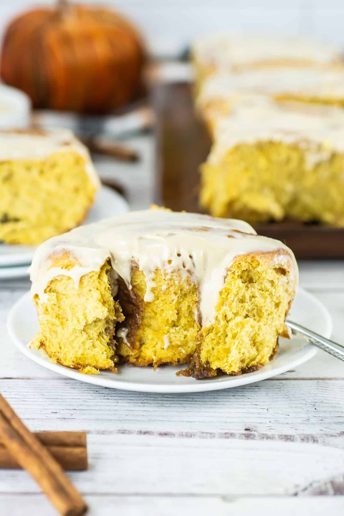 Pumpkin Cinnamon Rolls - Bake What You Love