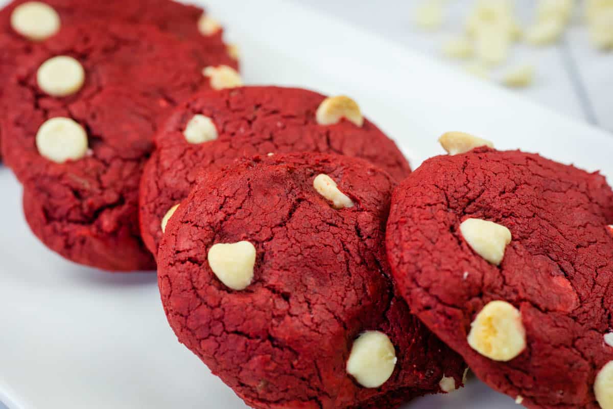 Red Velvet Cake Mix Cookies With White Chocolate Chips - Bake What You Love
